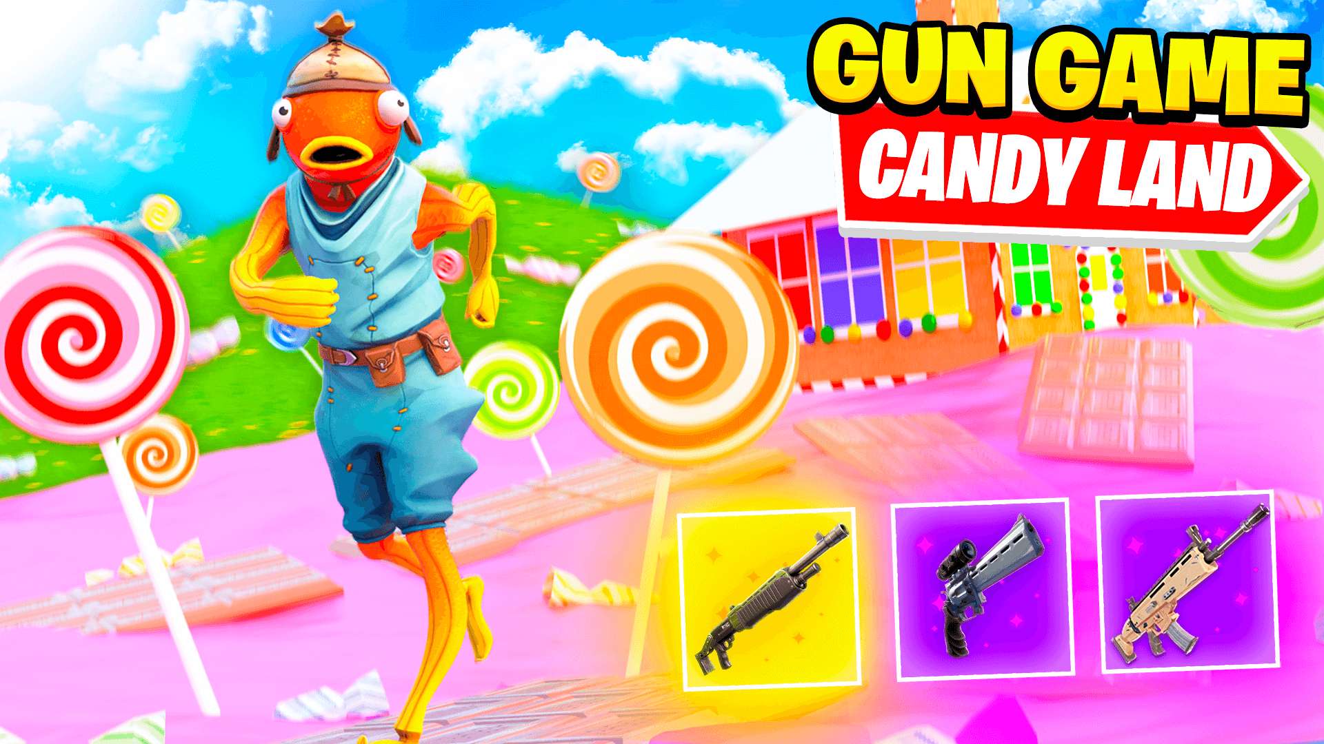 Candy Land GUN GAME Fortnite Creative Map Code Dropnite Candy Land GUN GAME Fortnite Creative Map Code Dropnite